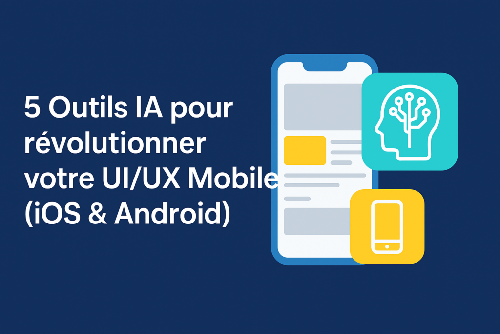 5 Outils IA pour révolutionner votre UI/UX Mobile (iOS & Android)